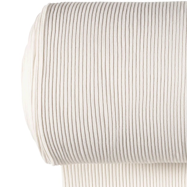 Heavy - Rib | Bündchen | 70cm | wollweiß | Stoffe bedruckt | Stoffe ...
